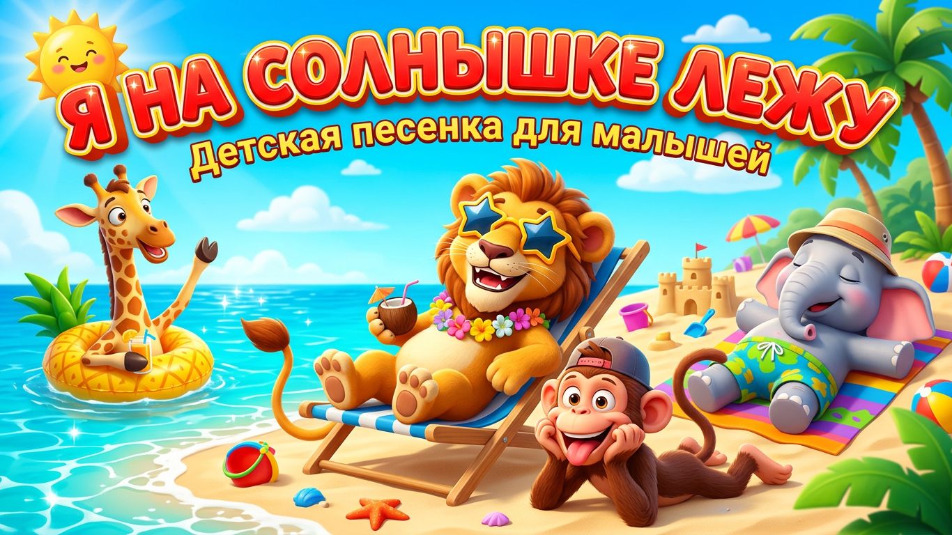 Я на солнышке лежу ☀️ Детская песенка для малышей | Развивающий мультик и песня