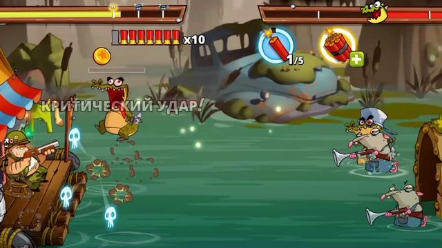 Swamp Attack 2 обзор на игру (36 уровень)