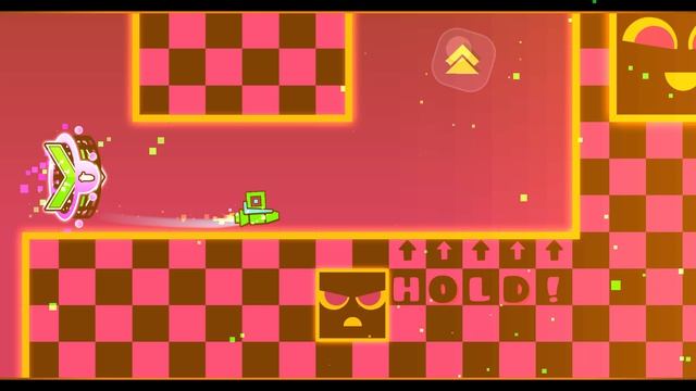 Прохождение уровня Lets Go на 3 монетки в Geometry Dash.