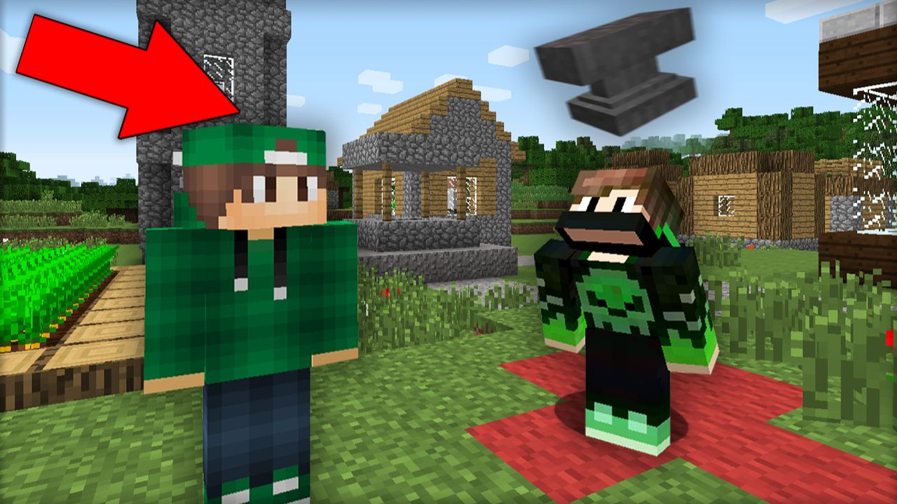 Я ЗАТРОЛЛИЛ СВОЕГО ПОДПИСЧИКА В ДЕРЕВНЕ ЖИТЕЛЕЙ В МАЙНКРАФТ | Риколит Minecraft