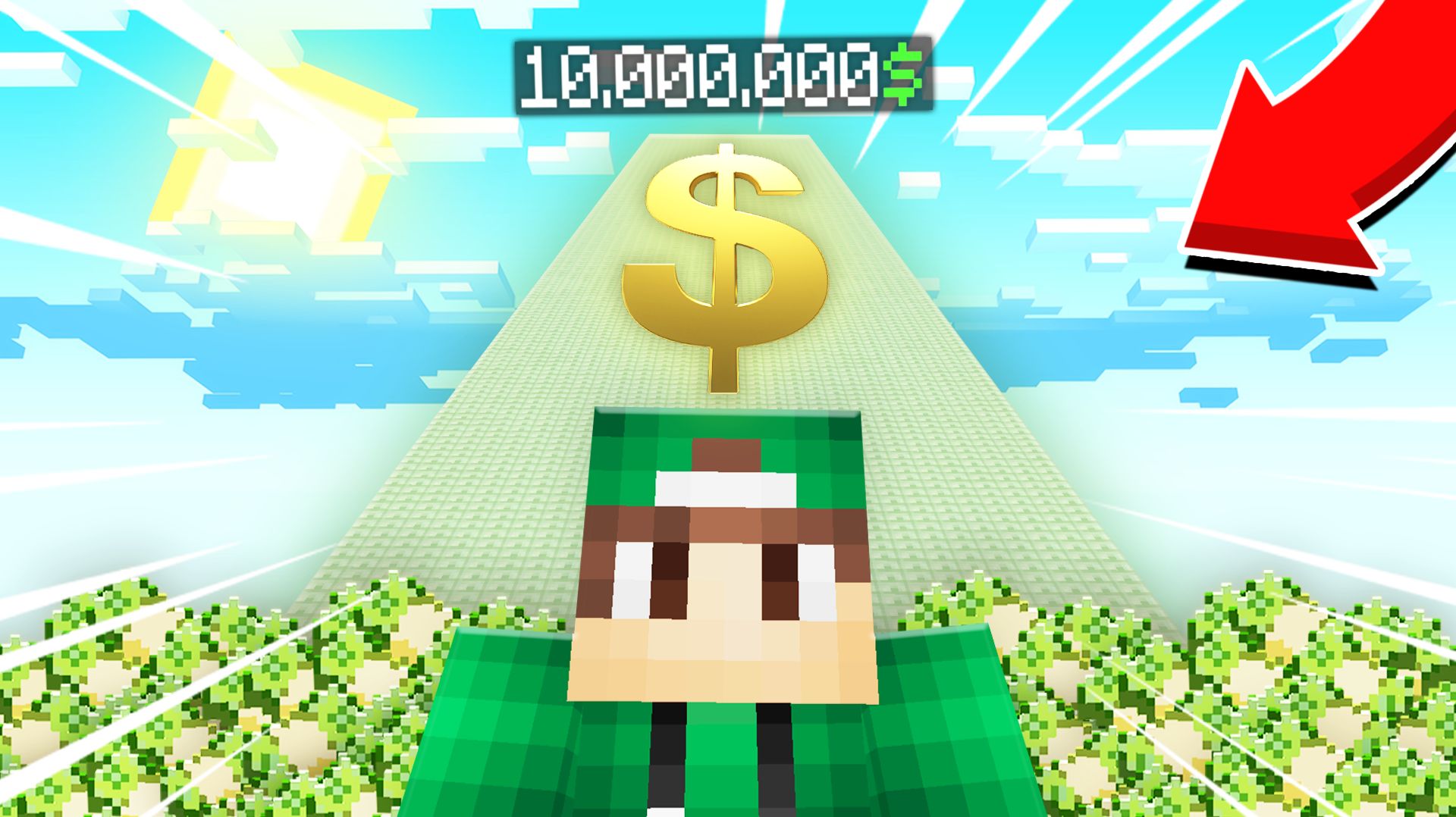 Я ПОСТРОИЛ ГИГАНТСКИЙ ДОМ ИЗ ДЕНЕГ В МАЙНКРАФТ | Риколит Minecraft