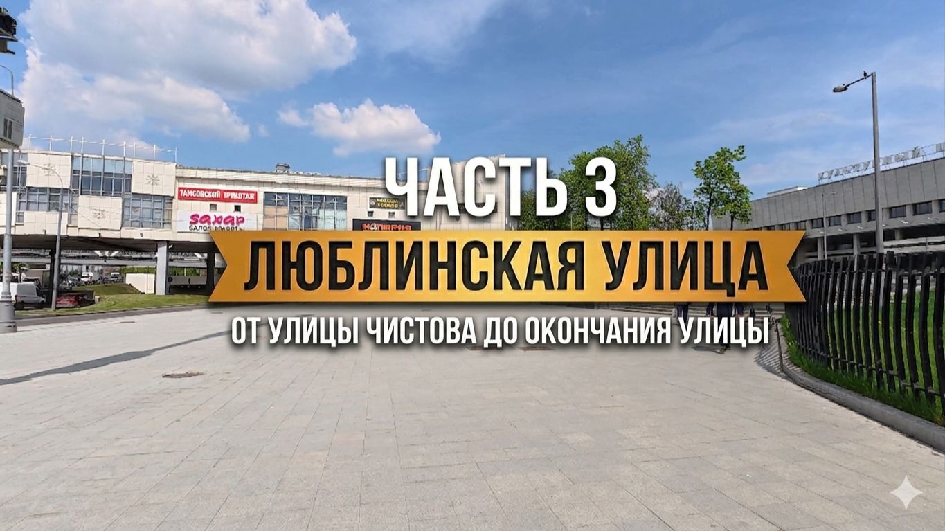 Люблинская улица. Часть 3. От улицы Чистова до конца улицы