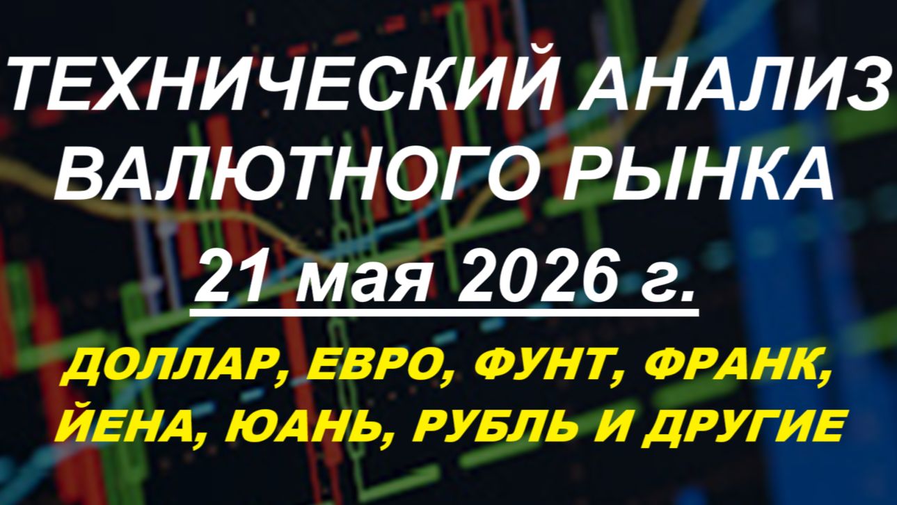 Технический анализ валютного рынка 21.05.2026 г.