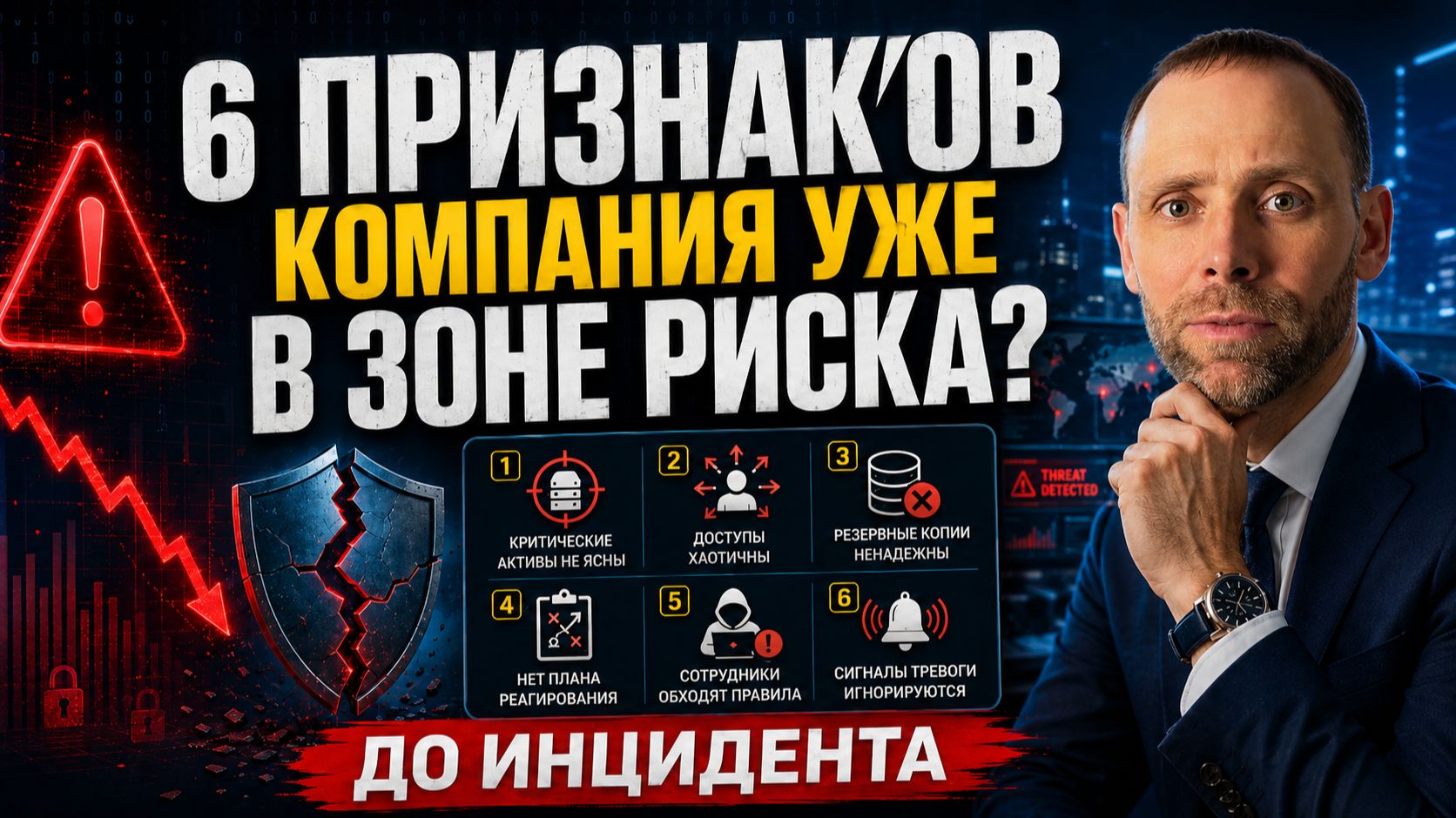 6 признаков, что ваш бизнес уже в зоне киберриска