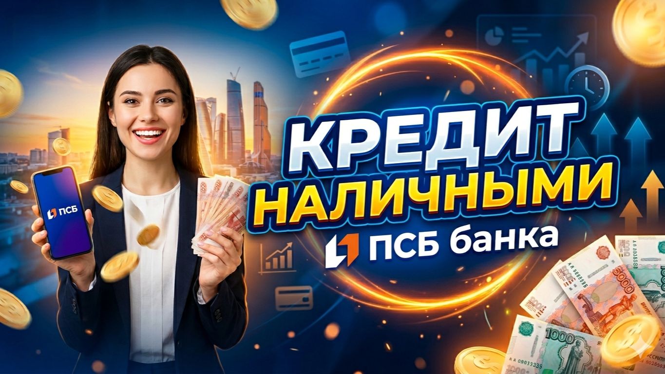 Кредит наличными ПСБ Банк - процентная ставка! Потребительский кредит ПСБ