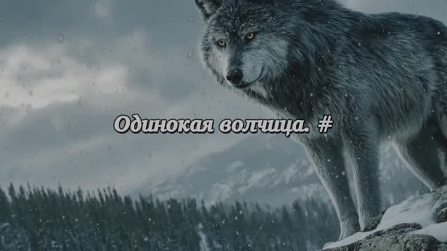 Одинокая волчица. #