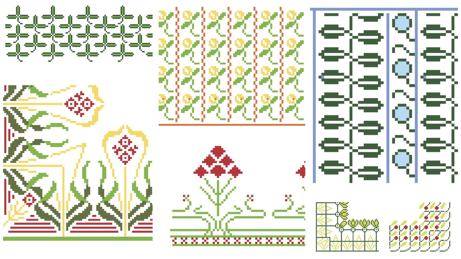 🕰️🧶 Старинные СХЕМЫ. Подборка №194. Art Nouveau для вязания и рукоделия. 🧶🕰️
