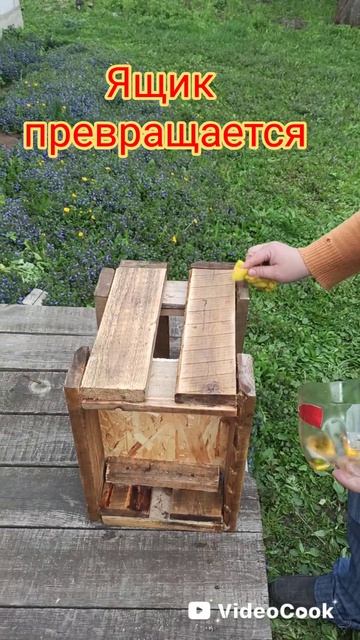Брутальная тумбочка DIY из ящика