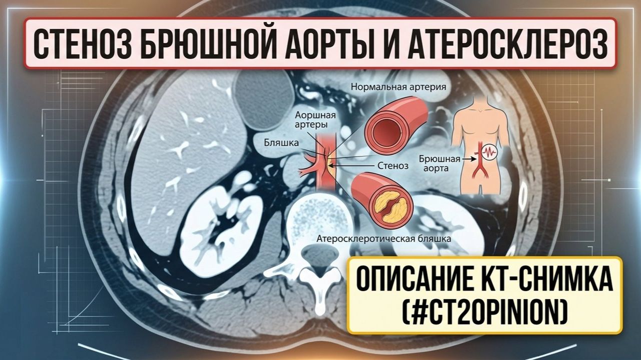 АТЕРОСКЛЕРОЗ БРЮШНОЙ АОРТЫ и ее ветвей, СТЕНОЗ АРТЕРИИ на расшифровке КТ ангиографии аорты 2 мнение