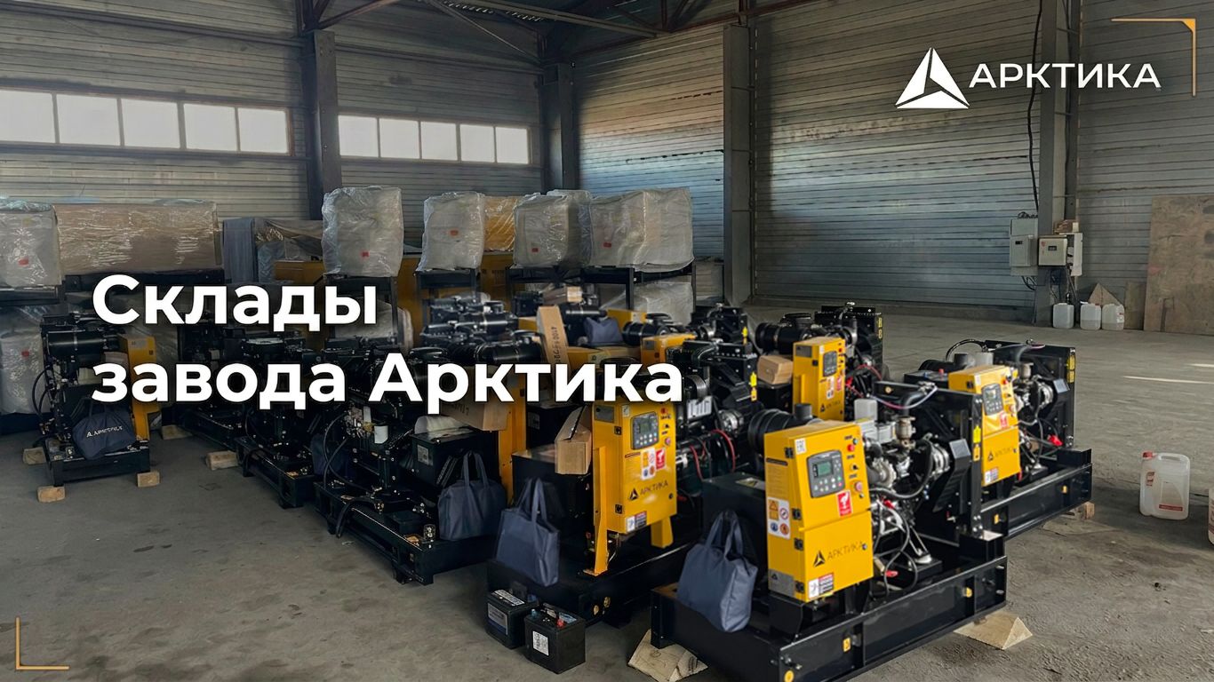 Склады завода Арктика (как хранятся ДГУ)