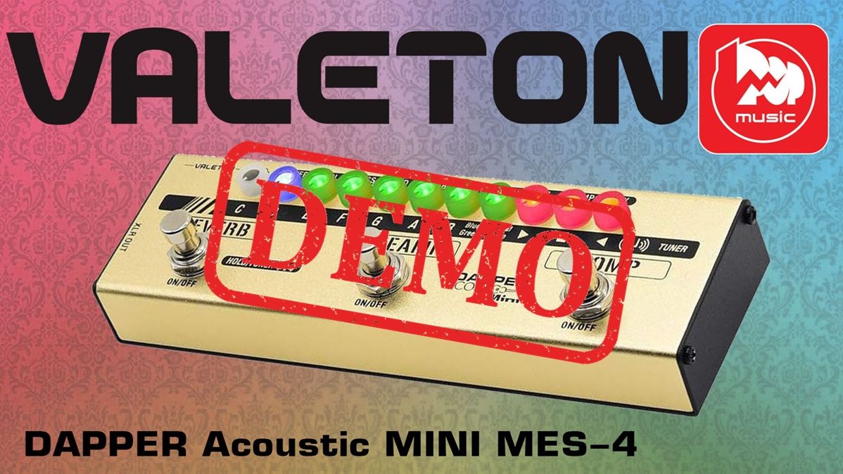 Педаль Valeton Dapper Acoustic Mini MES-4: демо