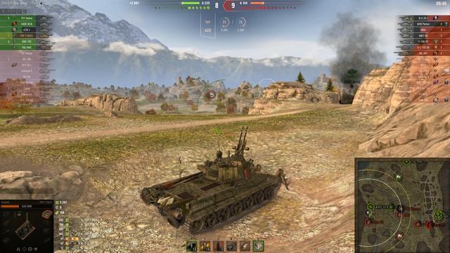 World Of Tanks. Бой на TVP T 50/51 (Мастер)