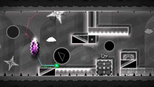 Прохождение уровня Chambers на 3 монетки Geometry Dash.