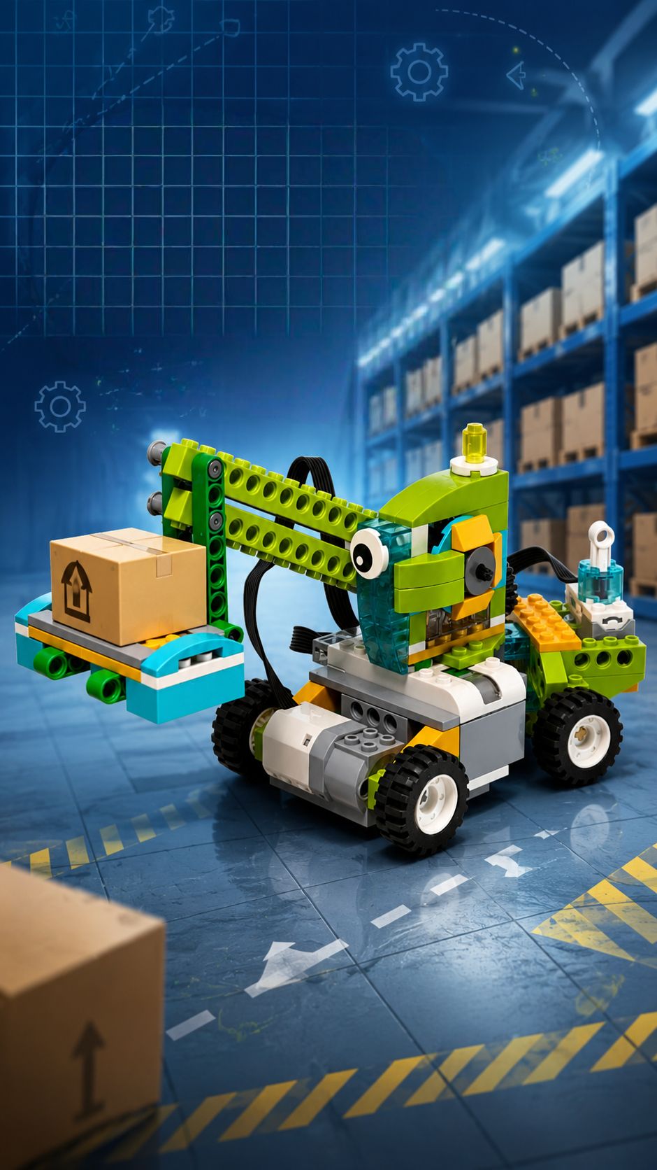 Вилочный погрузчик. Проект Wedo 2.0