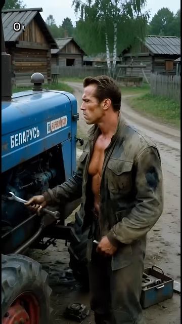 Терминатор в песне Колхозная #shorts #нейросеть #юмор #прикол