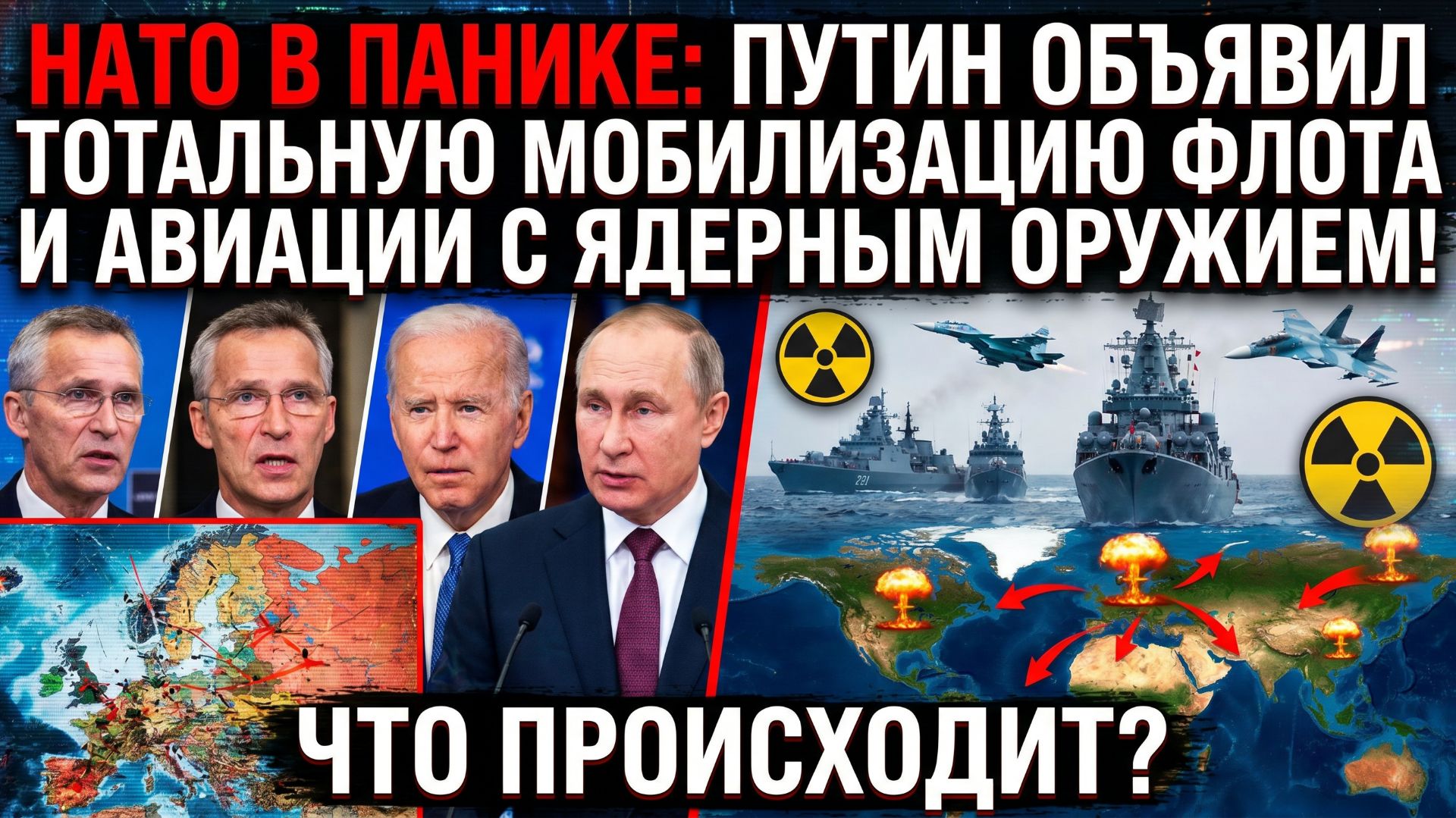 НАТО в панике: Путин объявил тотальную мобилизацию флота и авиации с ядерным оружием! Что происходит