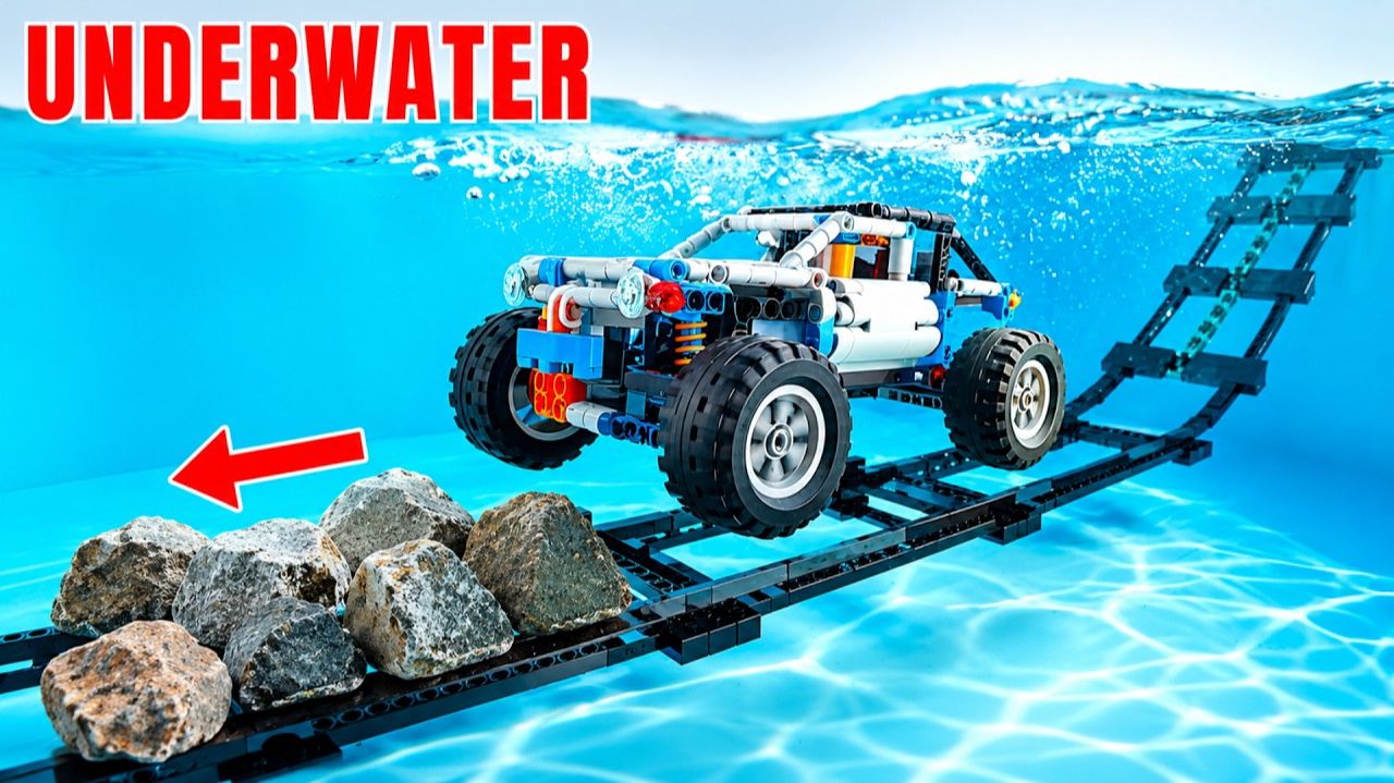 18 Автомобилей LEGO против подводных препятствий – Кто выживет?