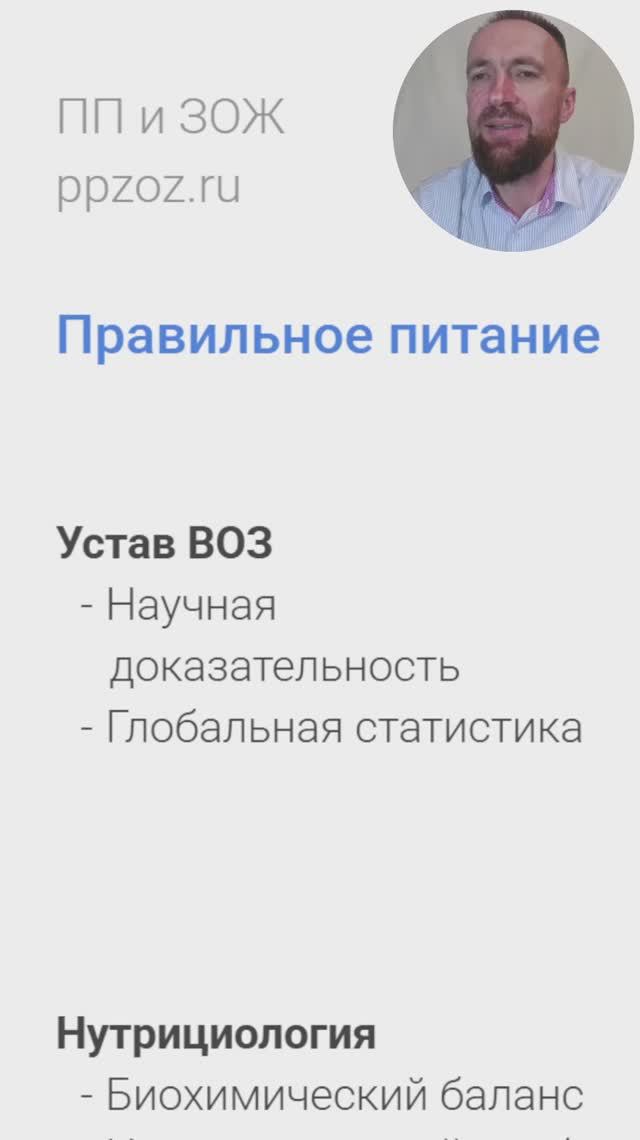 Правильное питание