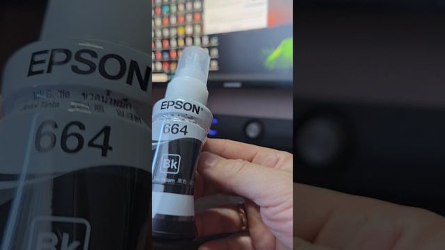 Принтер EPSON L355, пополнение уровня чёрных чернил