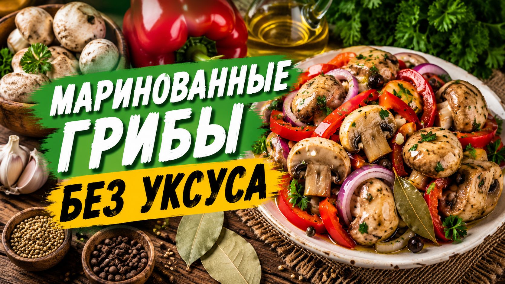 Маринованные грибы без уксуса