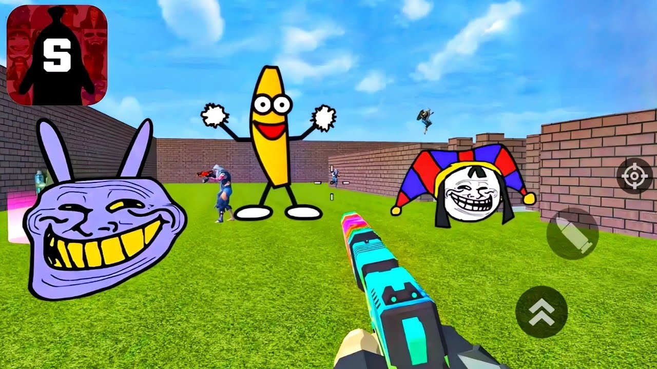 Играем против игроков | Играем за сторону мемов | Meme Shooter in Sandbox Mods