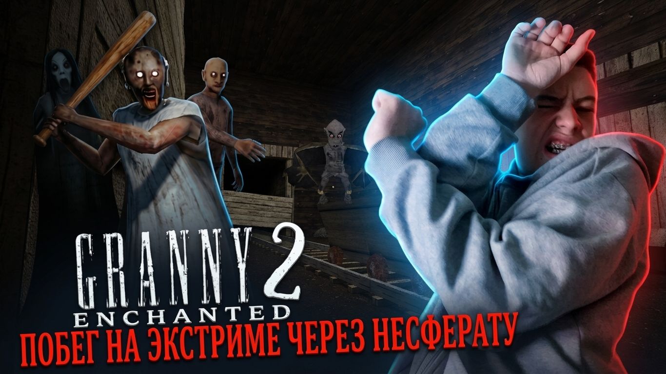 СБЕЖАЛ на ЭКСТРИМЕ ОПЯТЬ🤪СБЕЖАЛ на НОВОМ способе🤯ещё И ОТ ФУЛЛ хауса► Granny 2 Enchanted