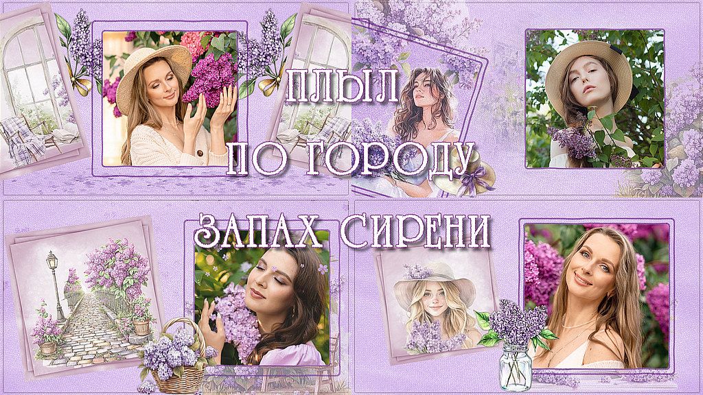 Плыл по городу запах сирени  |  Project for ProShow Producer