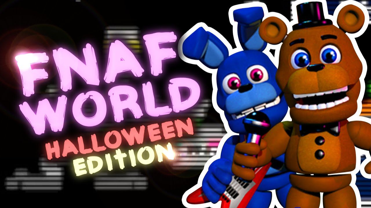 Fnaf World Halloween Edition (Прохождение на Стрим) (Сложно: Легко) (#1)