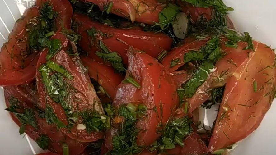 ПОМИДОРЫ ПО – КОРЕЙСКИ. Самый быстрый рецепт