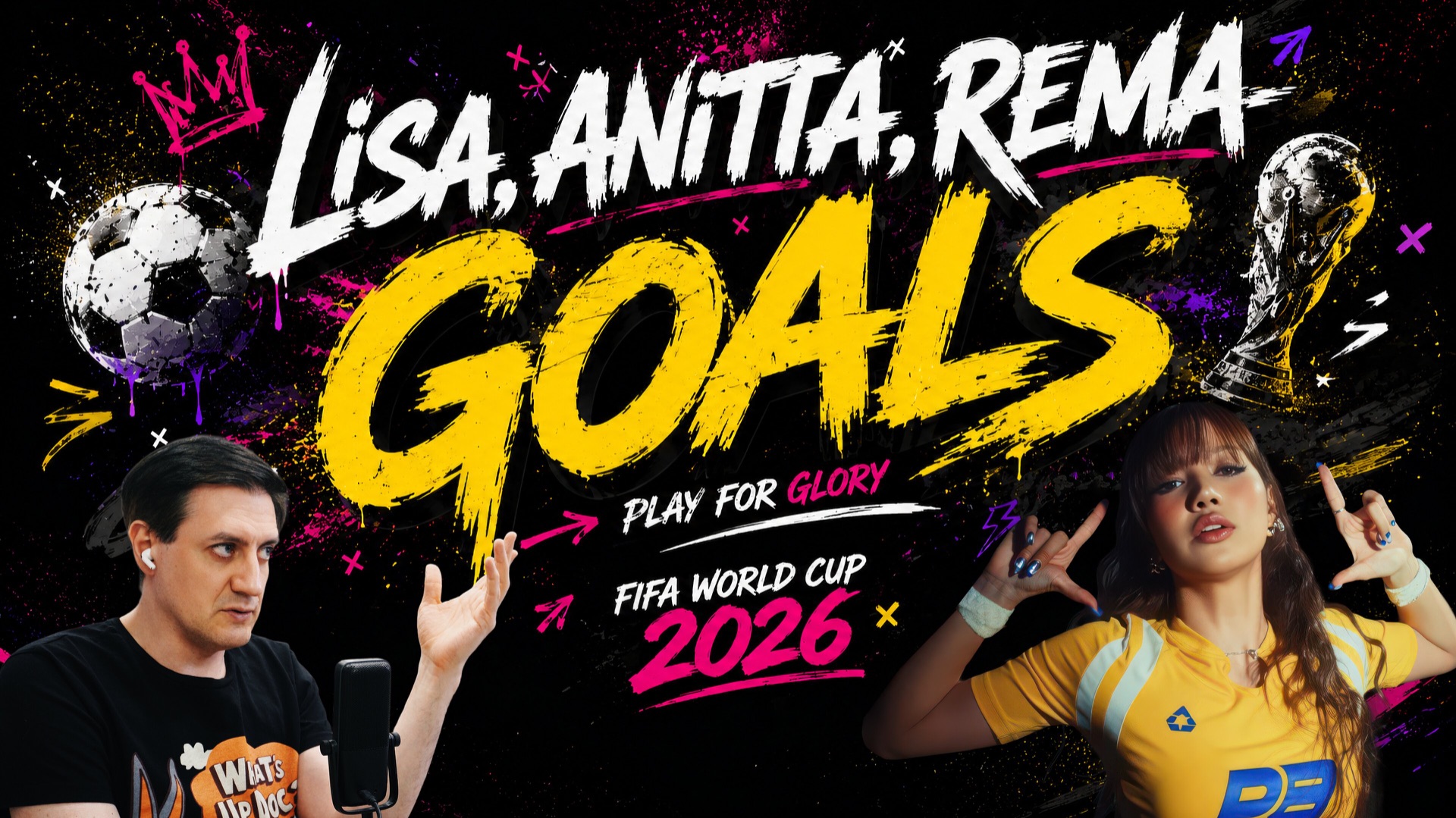 Честная реакция на Lisa, Anitta, Rema — Goals (FIFA World Cup 2026)