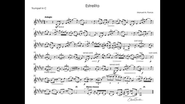 Ponce, Manuel - Estrelita - Malcolm McNab trumpet C
