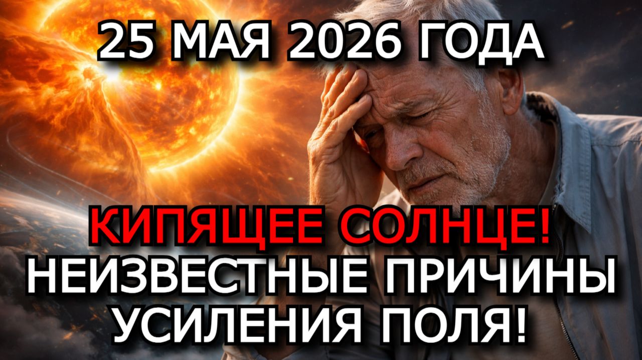 КИПЯЩЕЕ СОЛНЦЕ ОБРУШИТ НА ЗЕМЛЮ ШТОРМ 5–6 БАЛЛОВ 25 МАЯ 2026