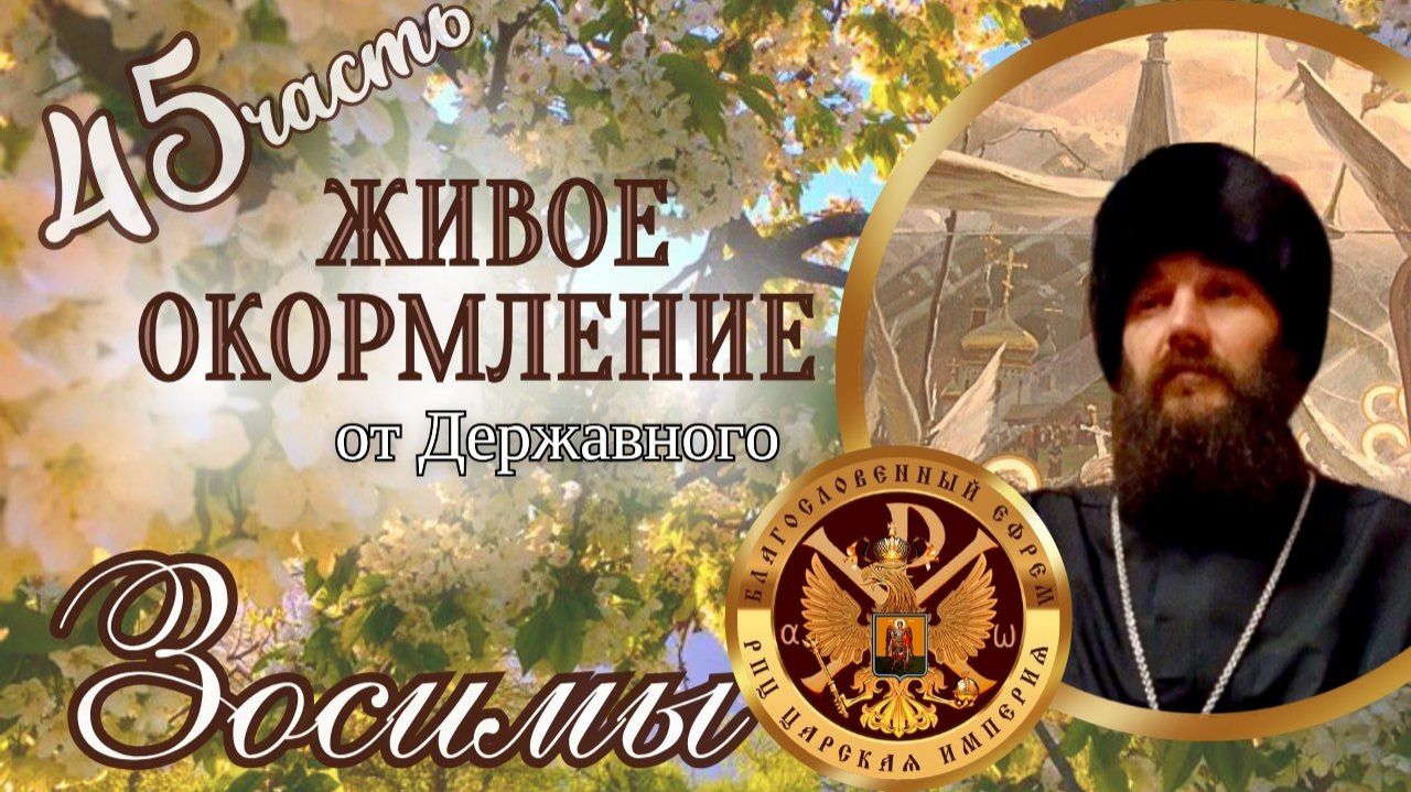 Живое окормление. Часть 45-я. "Будем благодарить Бога, что Он попускает нам гонения".