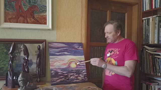Сюрреализм это не глазунья. Новая картина Елизарэ "Солнце, океан и другая планета"