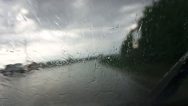 Талова - Бобров дорога, сильный дождь 23.05.2026