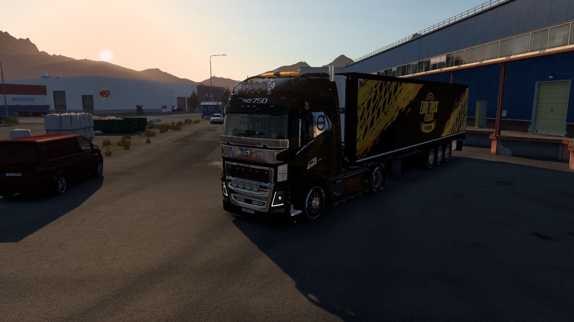 Euro Truck Simulator 2 Поездочка на 5 тыс. км не важно куда мы едем катим по дороге, и славно.