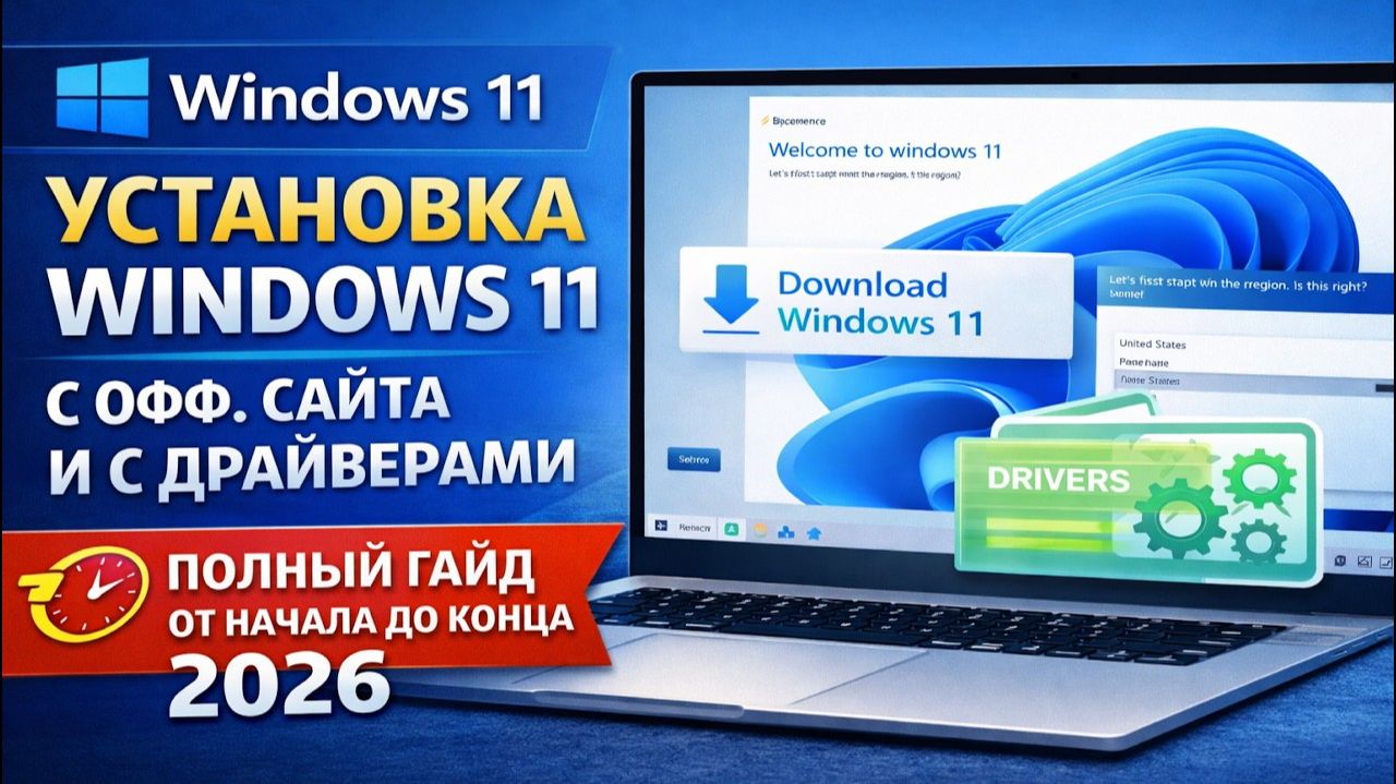 Чистая установка Windows 11 с драйверами. ПОЛНЫЙ ГАЙД ОТ НАЧАЛА ДО КОНЦА!