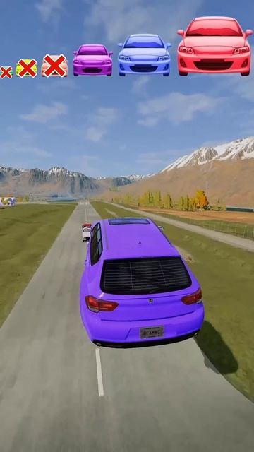 Машины против грузовика — BeamNG.drive #shorts