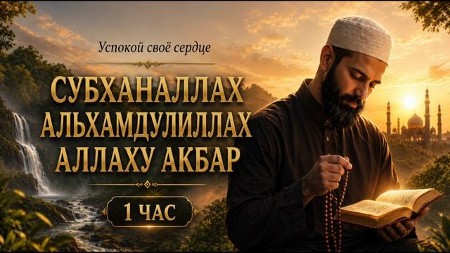 Мощный Зикр – 1 Час Субханаллах Альхамдулиллях Аллаху Акбар | Успокой Своё Сердце