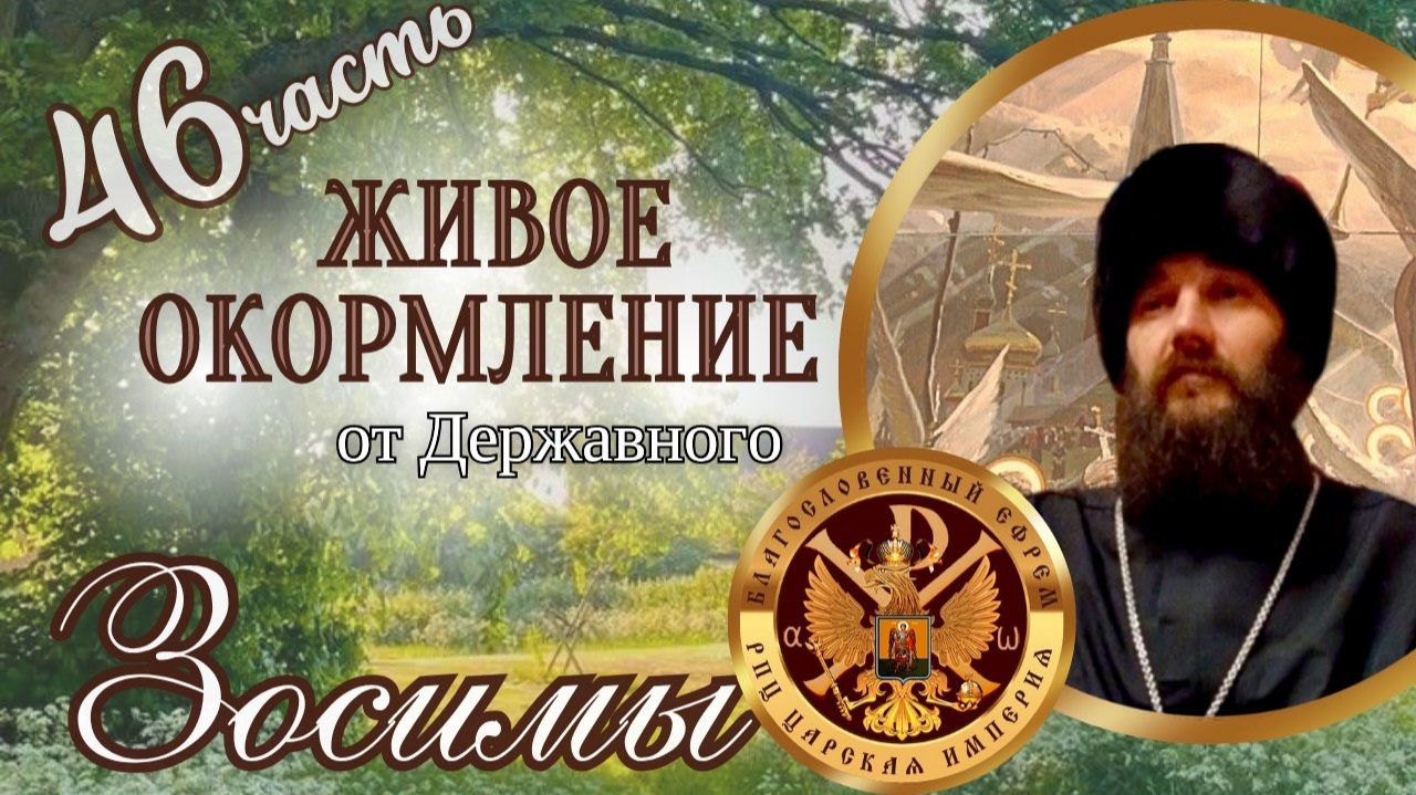 Живое окормление. Часть 46-я. "Окормляет Бог, а не человек"
