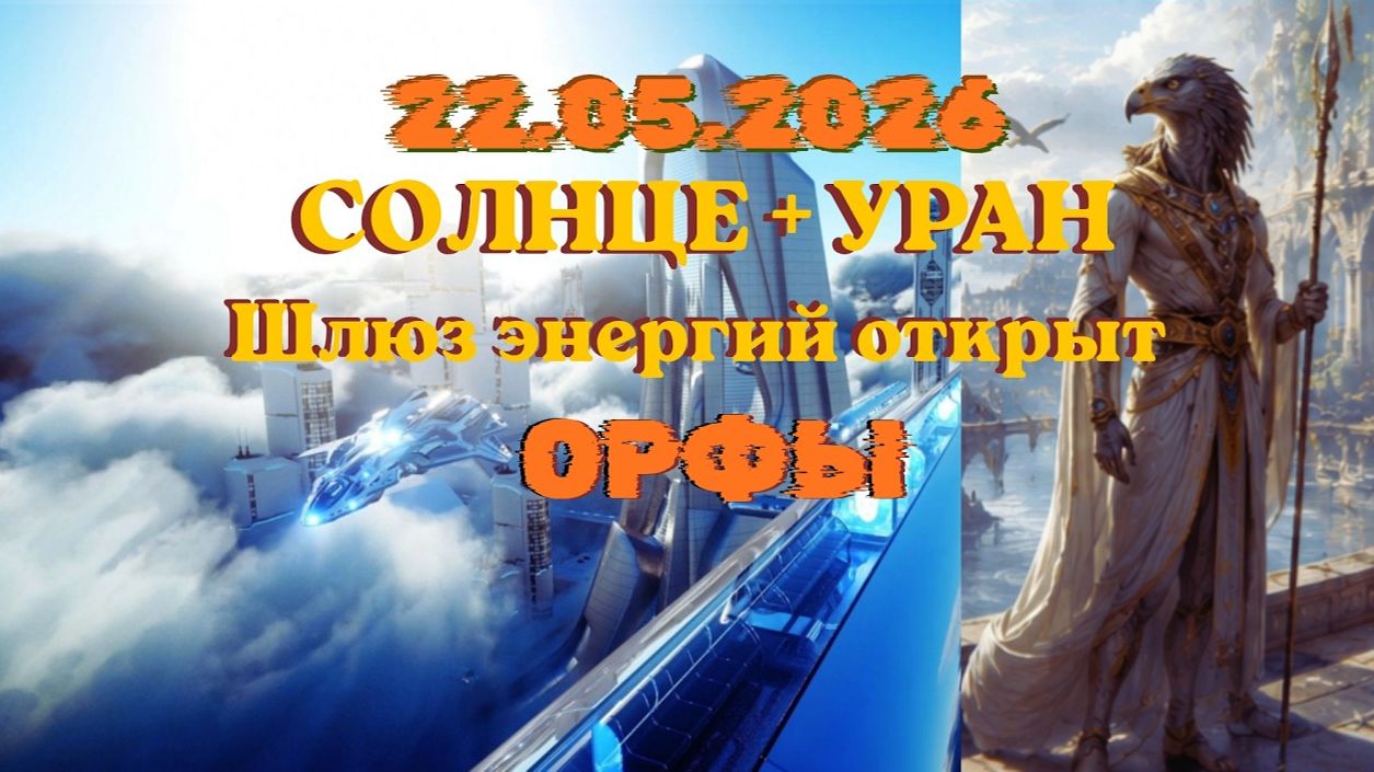 22.05.2026 Солнце&Уран. Шлюз энергий открыт. ОРФЫ #вселеннаяя #уранвблизнецах #орф