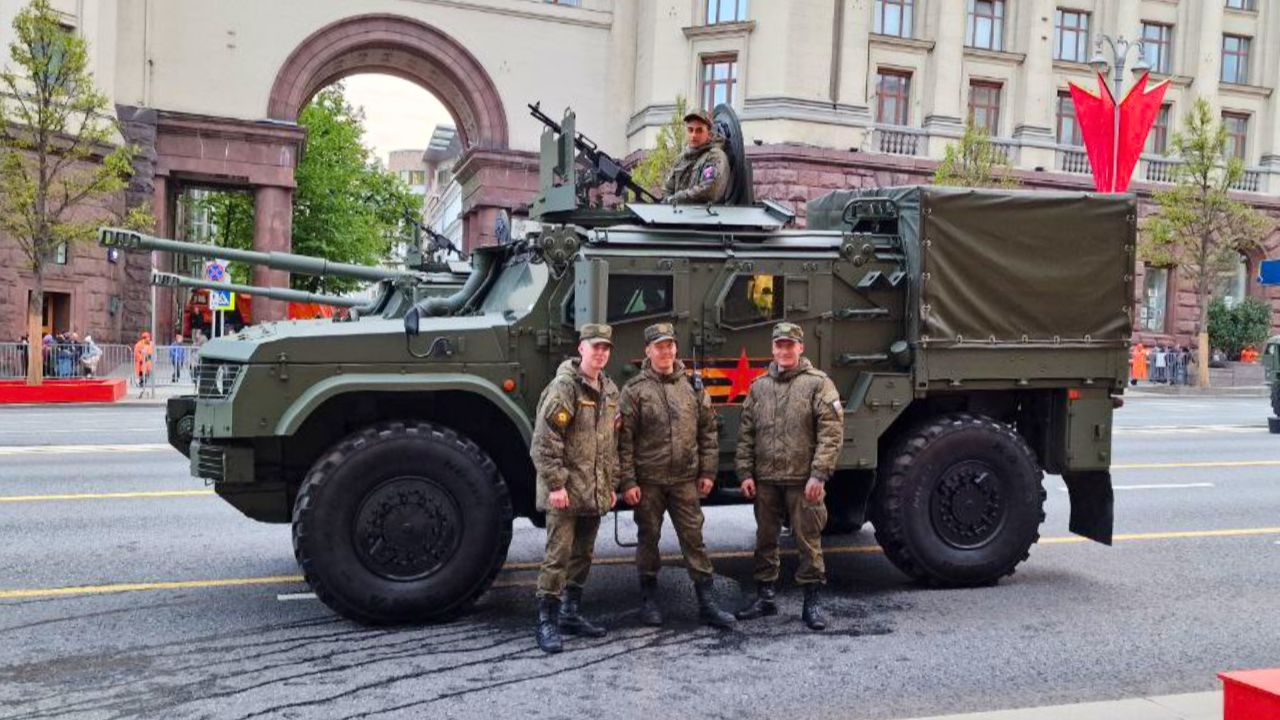 Victory Day Parade Rehearsal in Moscow, Russia 2025