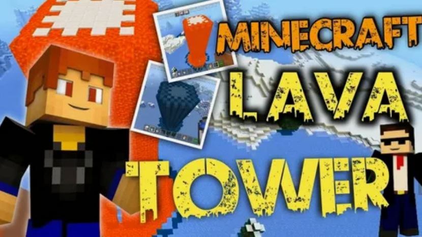 башня из лавы и воды продолжения в майнкрафт Minecraft!