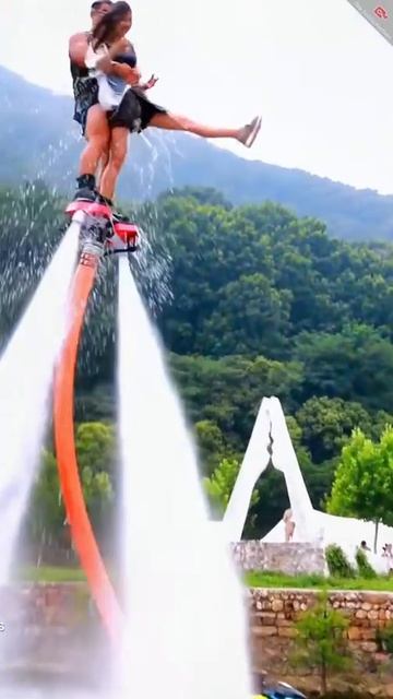Flyboard. Искупал красавицу. Wetlook