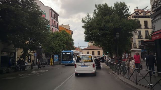 Испания. Поездка по центру Мадрида в формате 4К