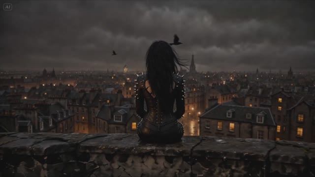 Scordalus - Gathering Of Crows (Gothic Metal Official AI Music Video)