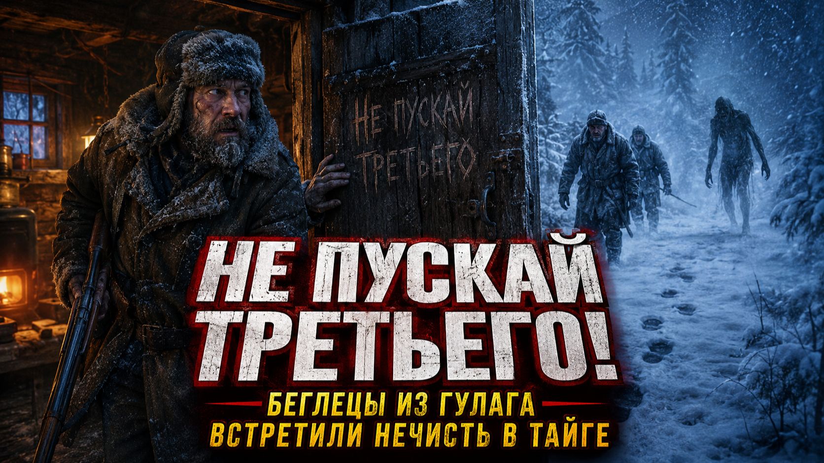 НЕ ПУСКАЙ ТРЕТЬЕГО! Беглецы из ГУЛАГА встретили НЕЧИСТЬ в тайге. Таежные истории. Ужасы