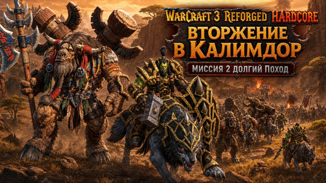 Warcraft 3 Reforged (Hardcore)➤ Вторжение В Калимдор➤ Миссия 2➤ Долгий Поход