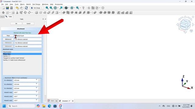 FreeCAD  эталонных размеров и выражений для создания чернового 3D-текста