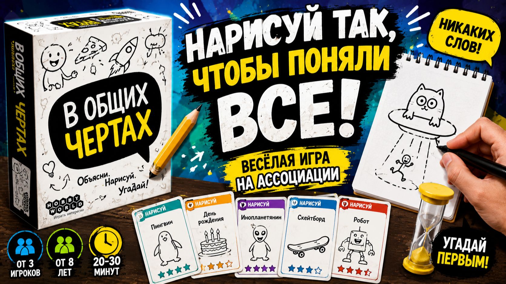 Настольная игра «В общих чертах» — правила, обзор и как играть 🎲